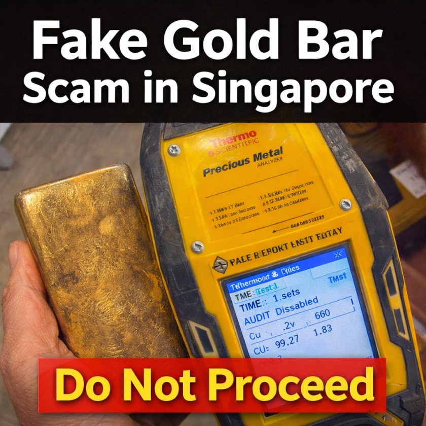 Fake Gold Bar Scam in Singapore – Real Case & How to Avoid Losing Money